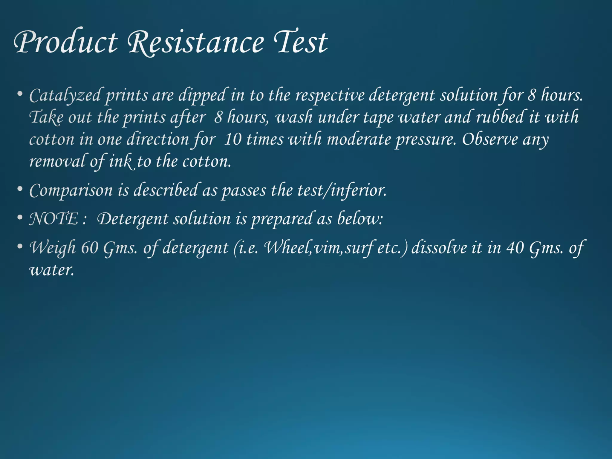 Test methods for ink testing | PPT
