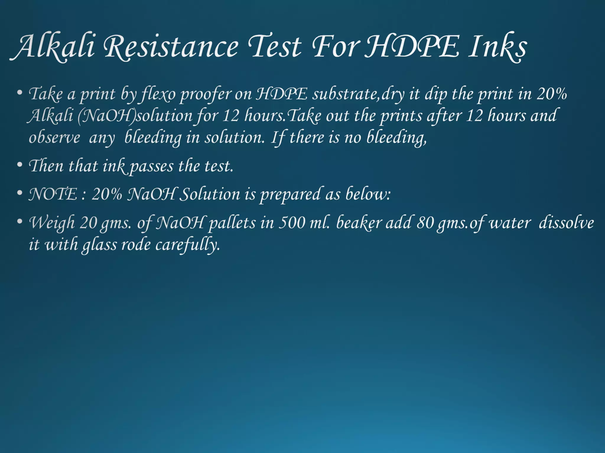 Test methods for ink testing | PPT