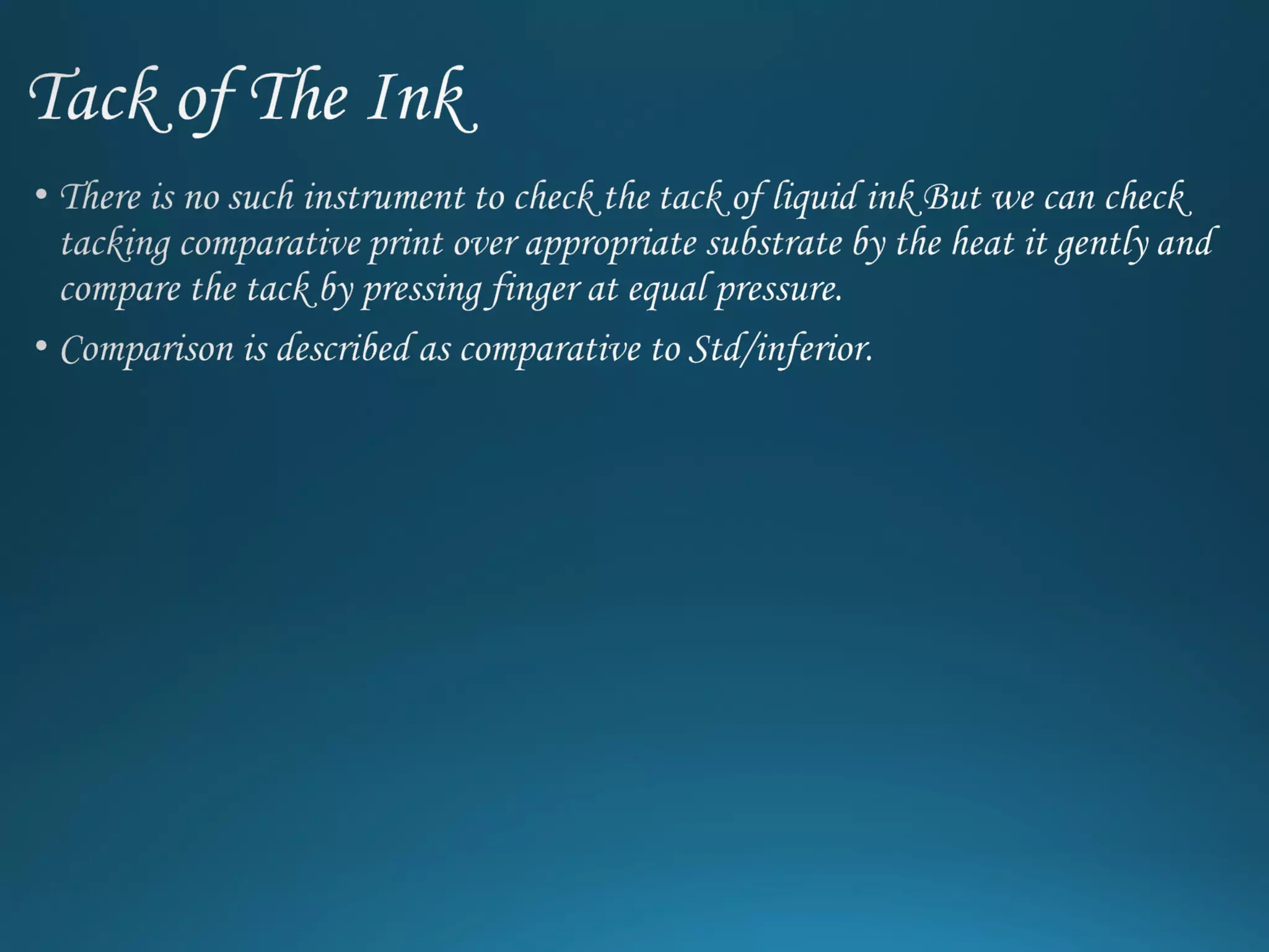 Test methods for ink testing | PPT