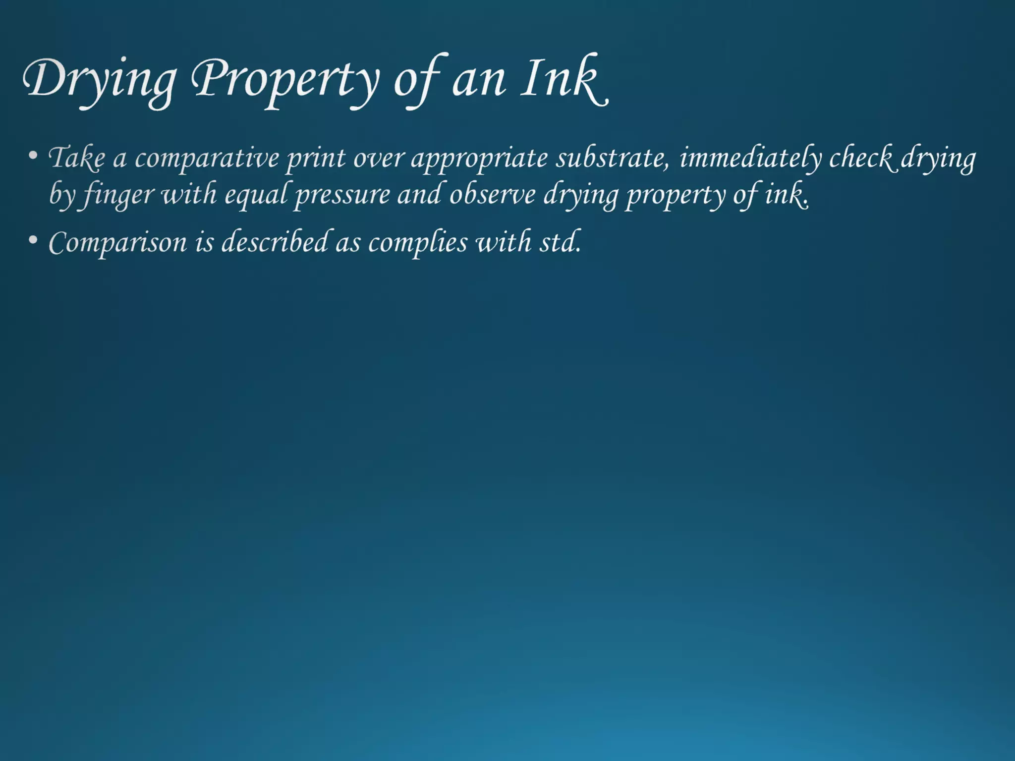 Test methods for ink testing | PPT