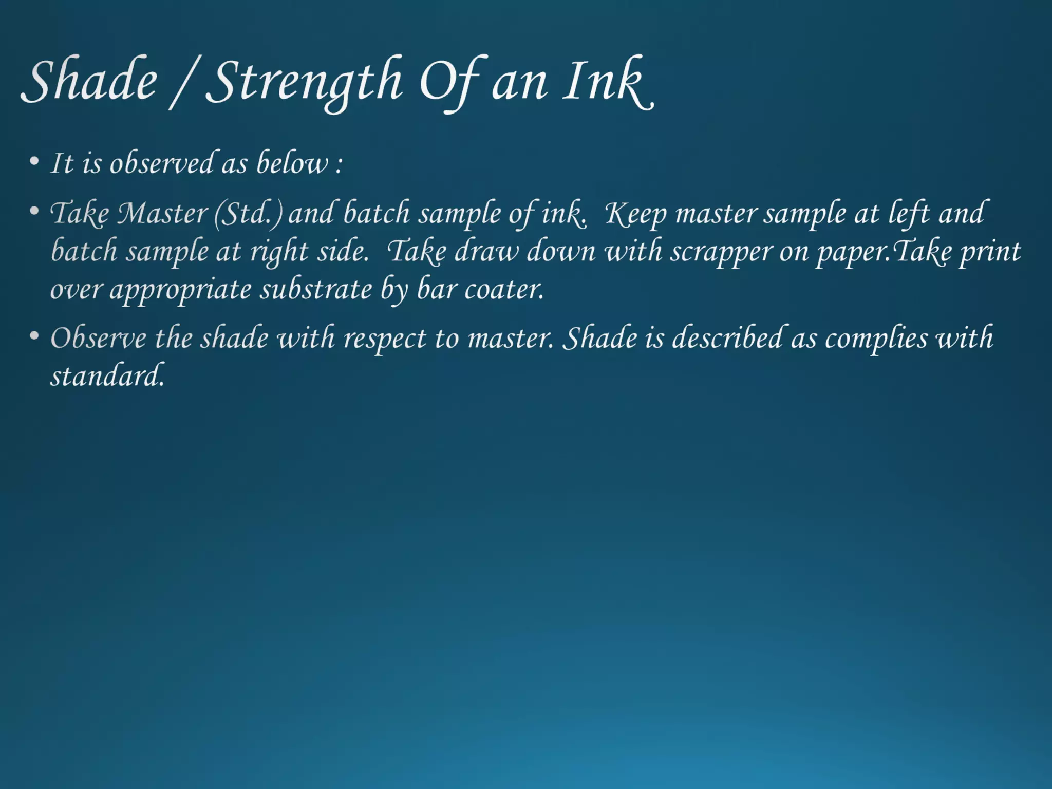 Test methods for ink testing | PPT