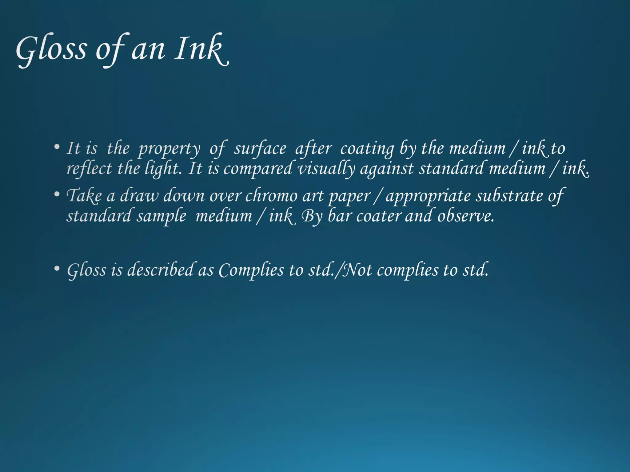 Test methods for ink testing | PPT