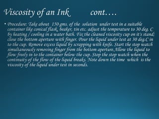 Test methods for ink testing | PPT