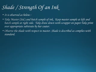 Test methods for ink testing | PPT