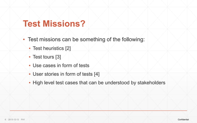 Test Missions as Requirements | PPT | Free Download