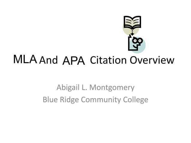Test mla and apa citation overview | PPT | Educational Assessment ...