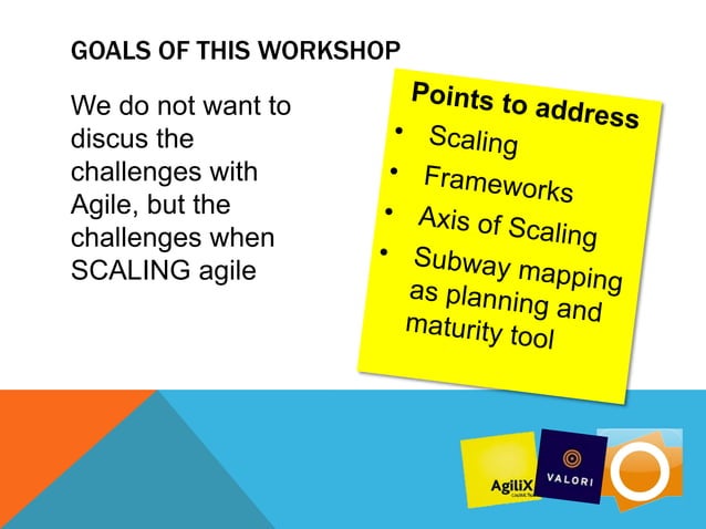 Introduction to Scaling agile and a Subwaymap | PPTX