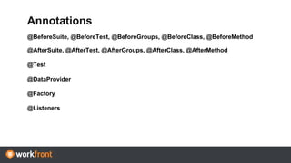 TestNG Framework | PPTX