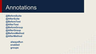 Test ng for testers | PDF | Programming Languages | Computing