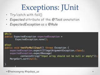 TestNG vs JUnit: cease fire or the end of the war | PPT
