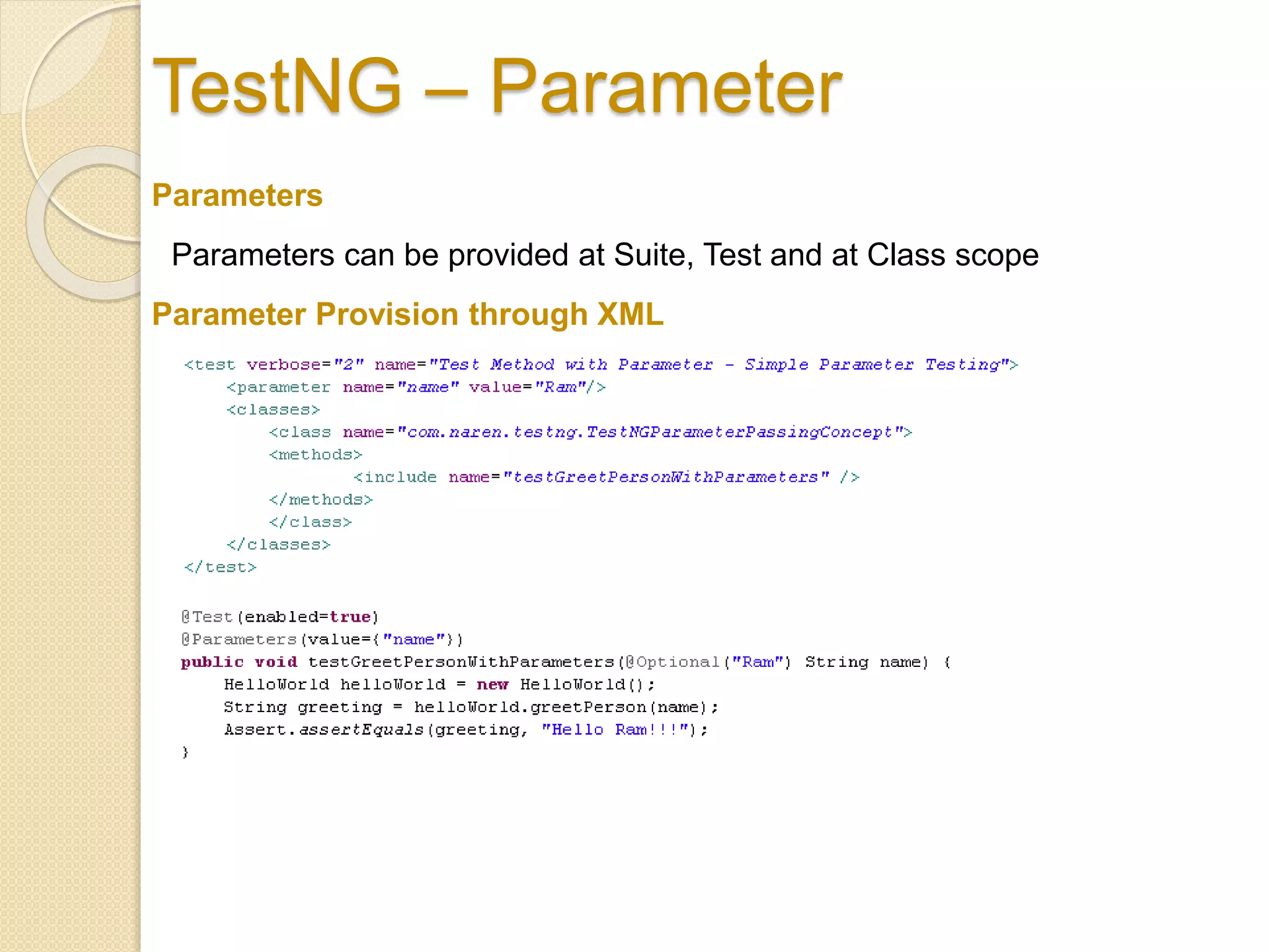 Test NG Framework Complete Walk Through | PPTX