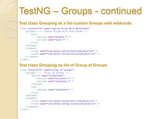 Test NG Framework Complete Walk Through | PPTX