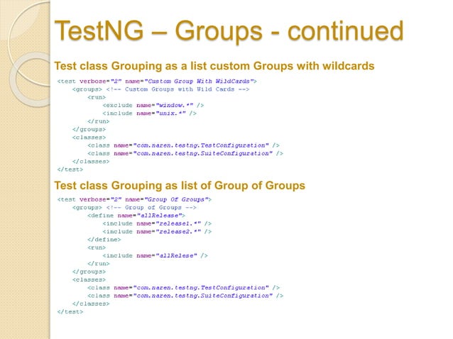 Test Ng Framework Complete Walk Through Pptx Programming Languages Computing