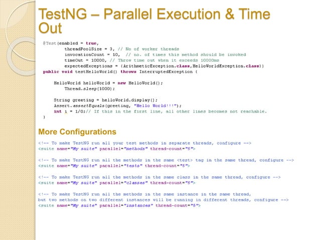 Test NG Framework Complete Walk Through | PPTX | Programming Languages ...