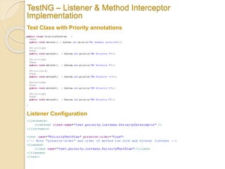 Test NG Framework Complete Walk Through | PPTX