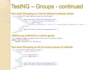 Test NG Framework Complete Walk Through | PPTX