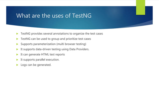 TestNG with selenium | PPTX