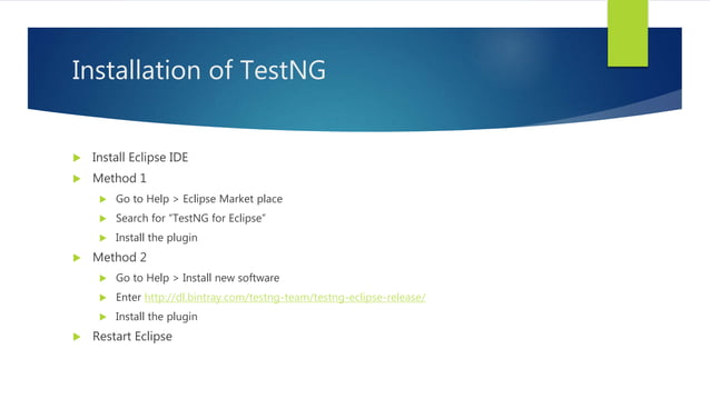 TestNG with selenium | PPTX TestNG with selenium | PPTX