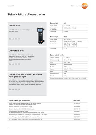 Testo 230 | PDF
