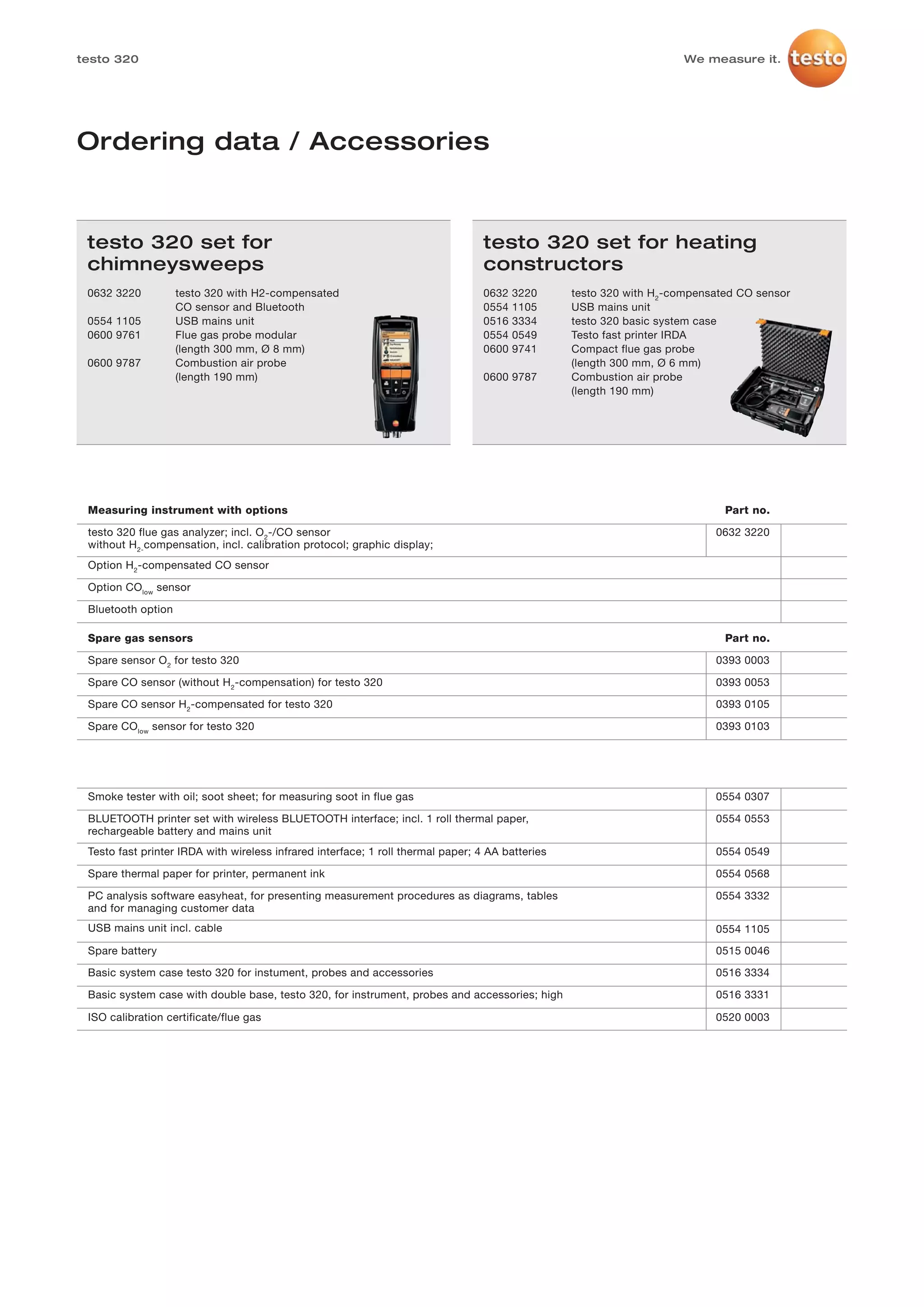 Testo 320 | PDF