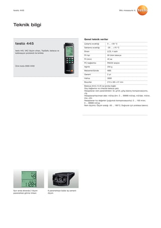 Testo 445 | PDF