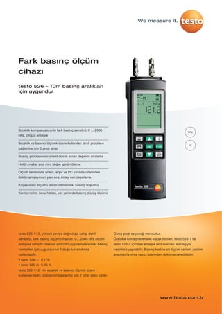 Testo 526 | PDF