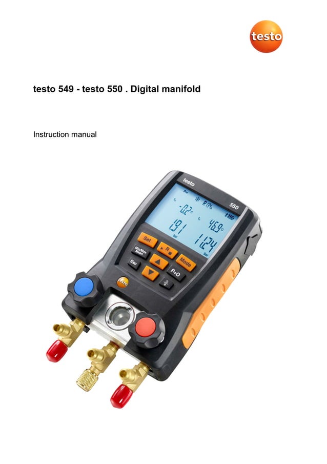 Hương dẫn sử dụng Testo 549-550 | PDF | Computer Peripherals | Computing