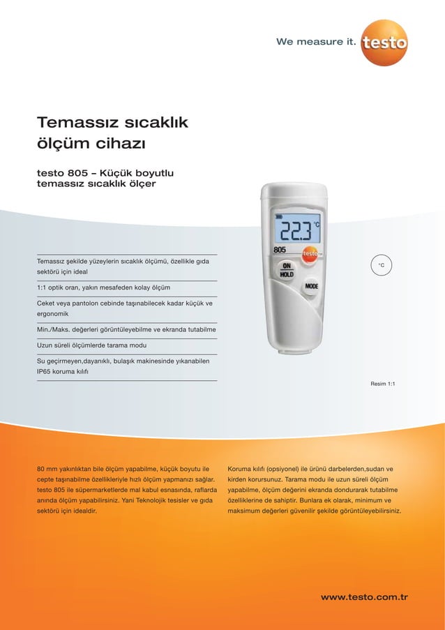 Testo 805 | PDF
