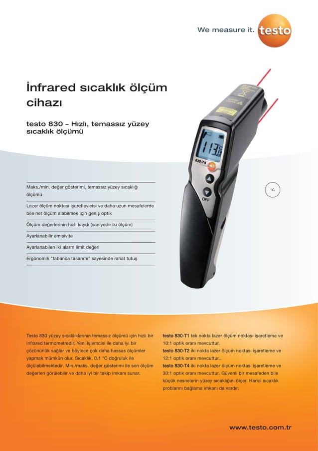 Testo 830 | PDF
