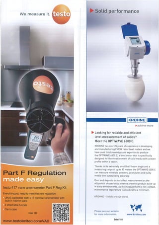 Testo (Connecting Industry instrumentation) Jan 2014 | PDF