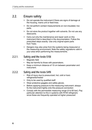 Hướng dẫn sử dụng Đầu dò nhiệt độ Testo 805i | PDF