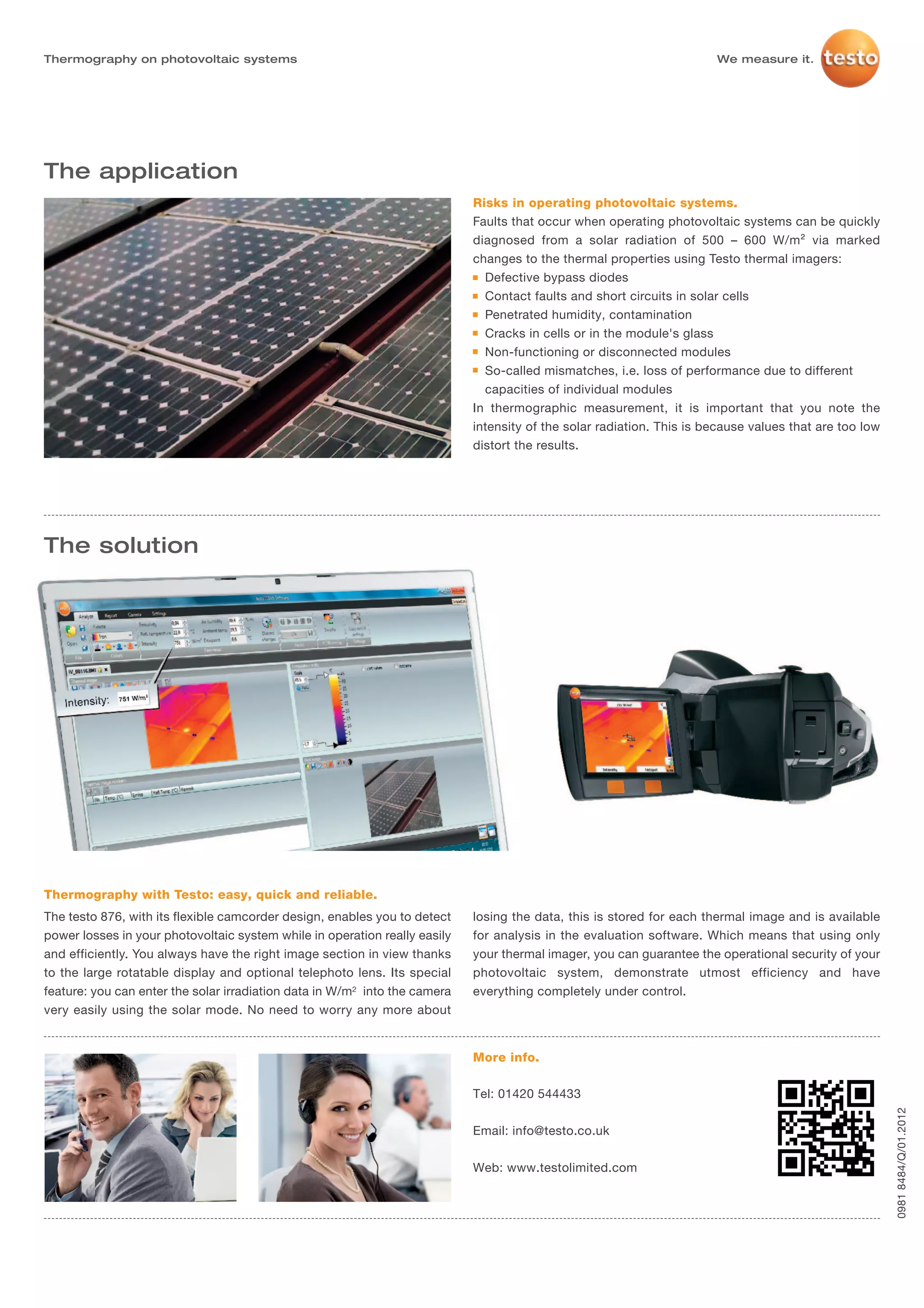 Testo thermography of photovoltaic and solar | PDF