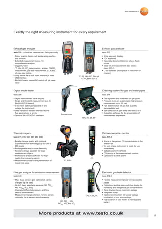 Testo Instruments 2012 overview | PDF