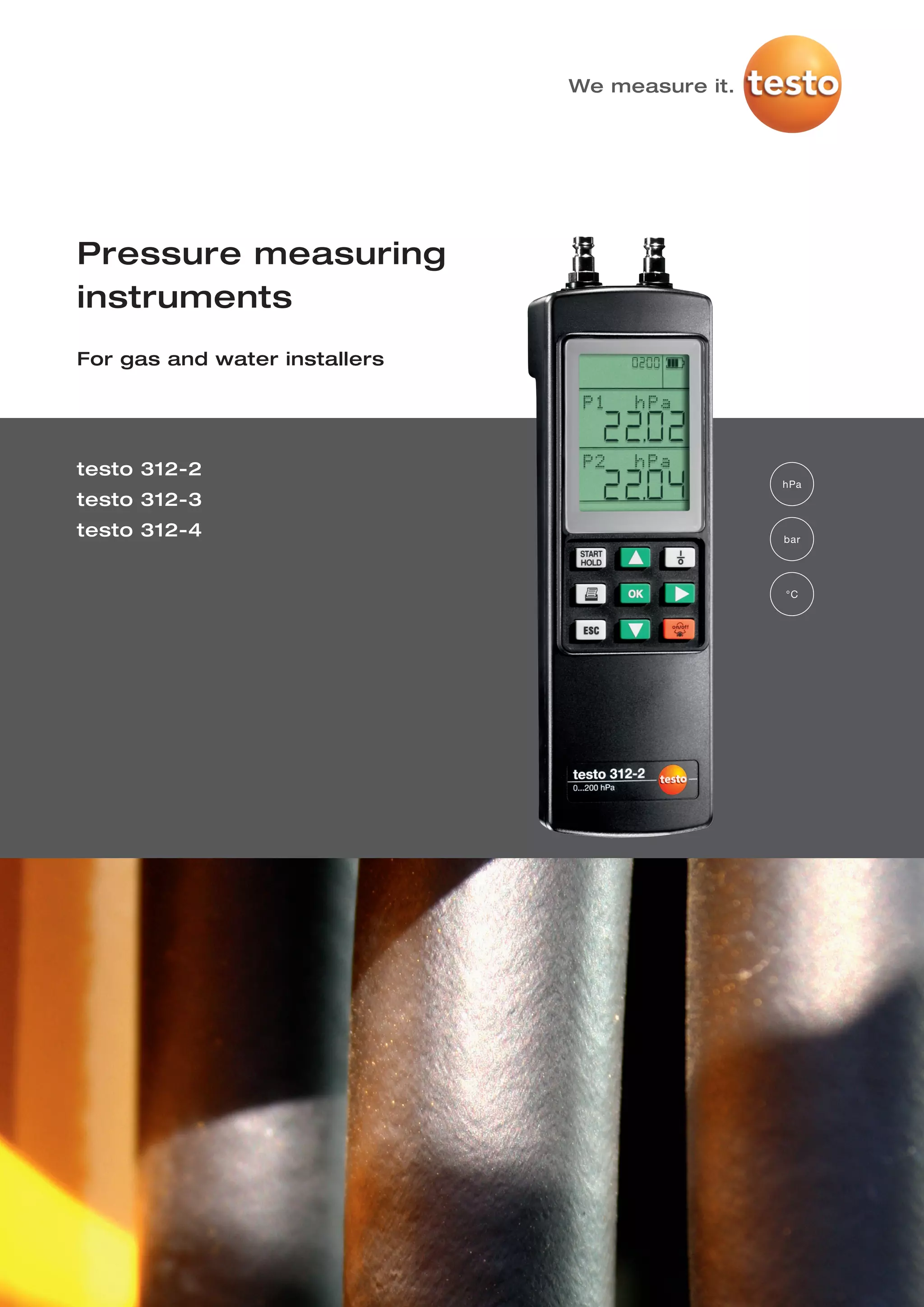 Testo 312 2 3-4 datasheet 2012 | PDF