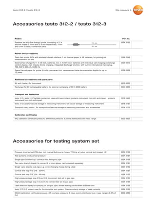 Testo 312 2 3-4 datasheet 2012 | PDF | Consumer Electronics ...