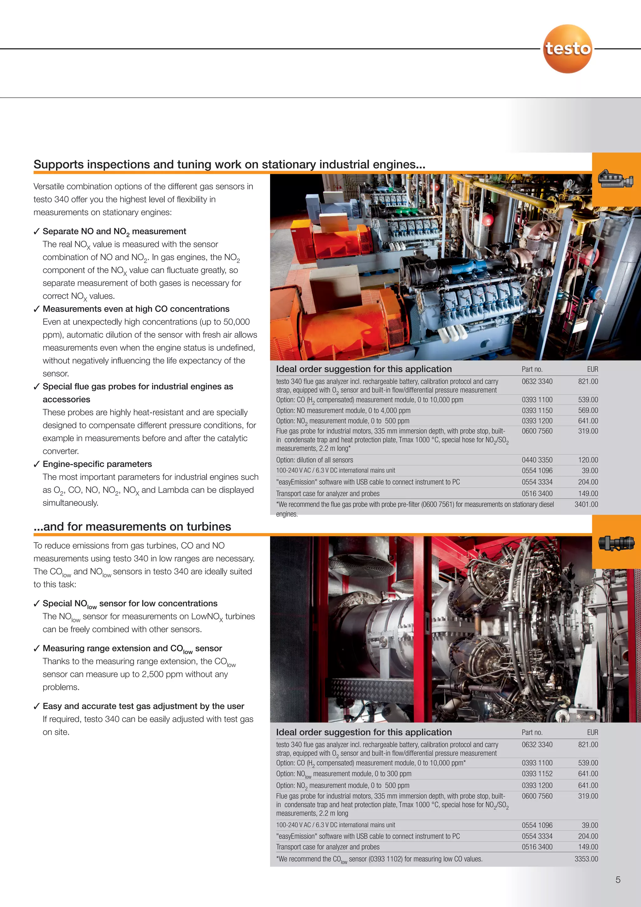 Testo 340 datasheet 2012 | PDF