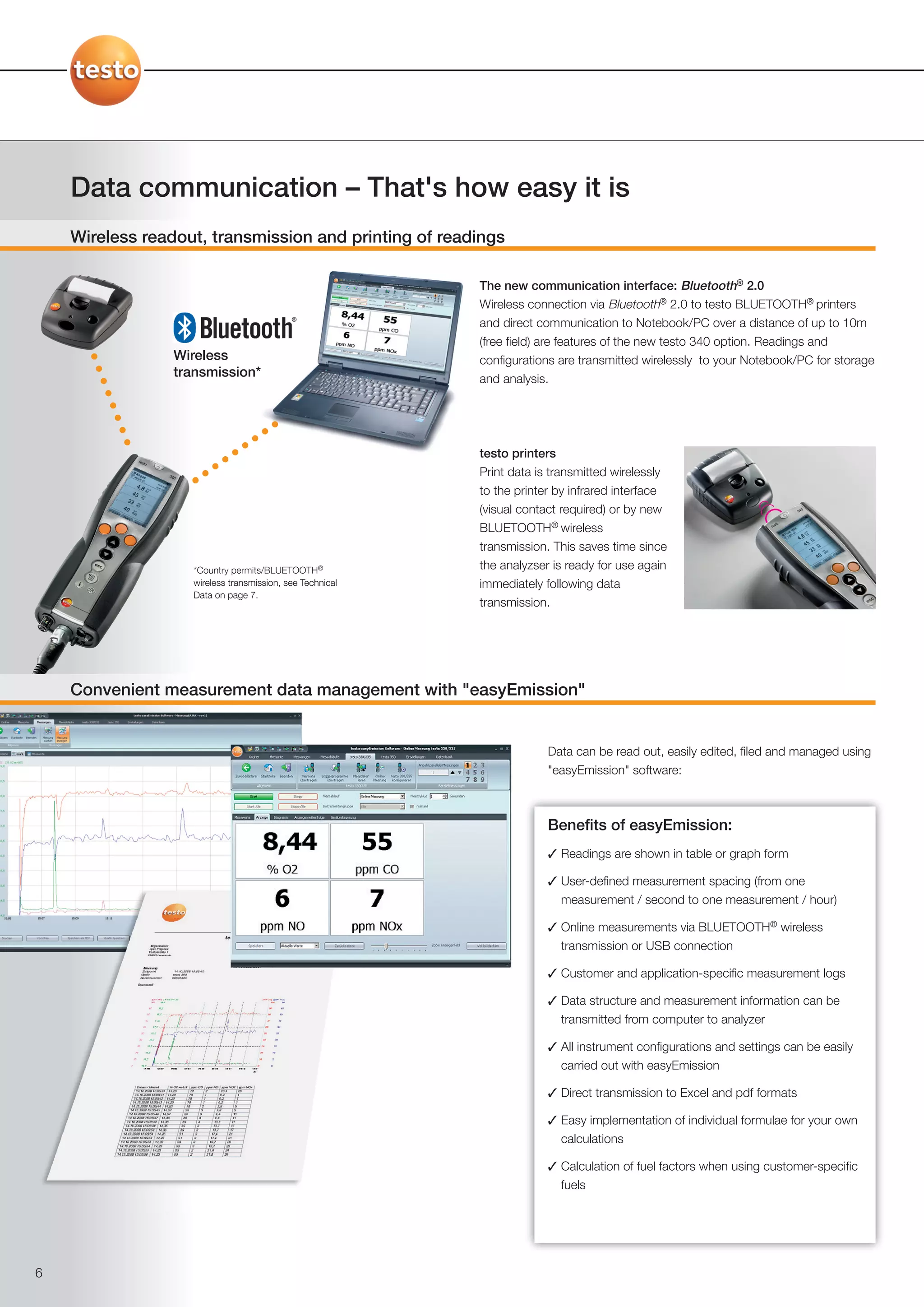 Testo 340 datasheet 2012 | PDF