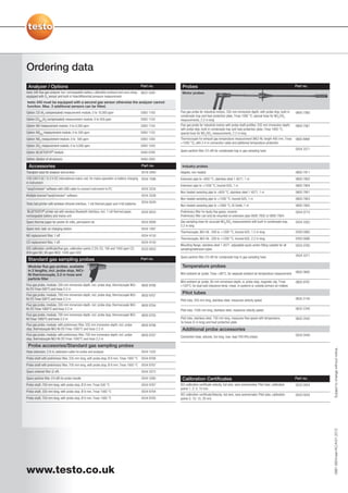 Testo 340 datasheet 2012 | PDF