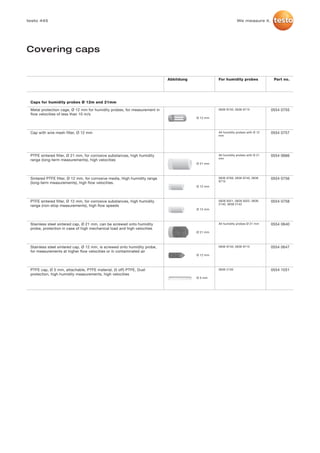Testo 445 datasheet 2012 | PDF | Computer Peripherals | Computing