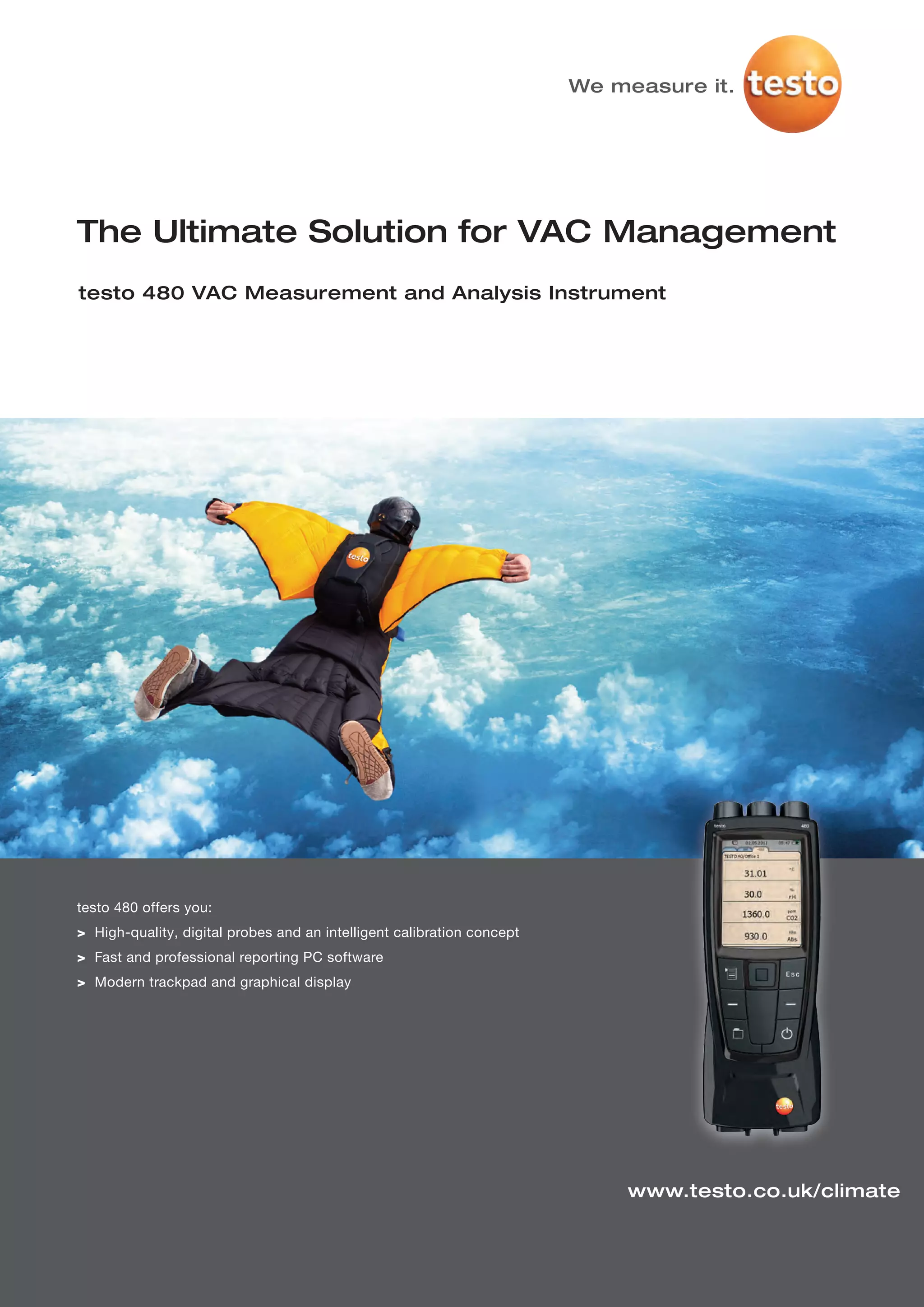 Testo 480 datasheet | PDF