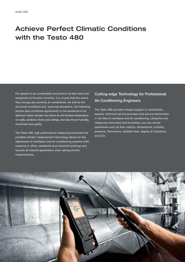 Testo 480 datasheet | PDF