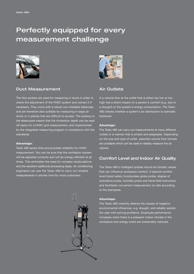 Testo 480 datasheet | PDF