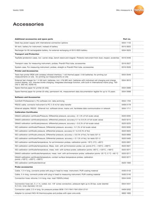 Testo 526 datasheet 2012 | PDF