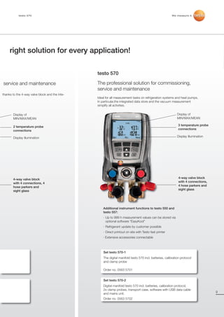 Testo 570 datasheet | PDF