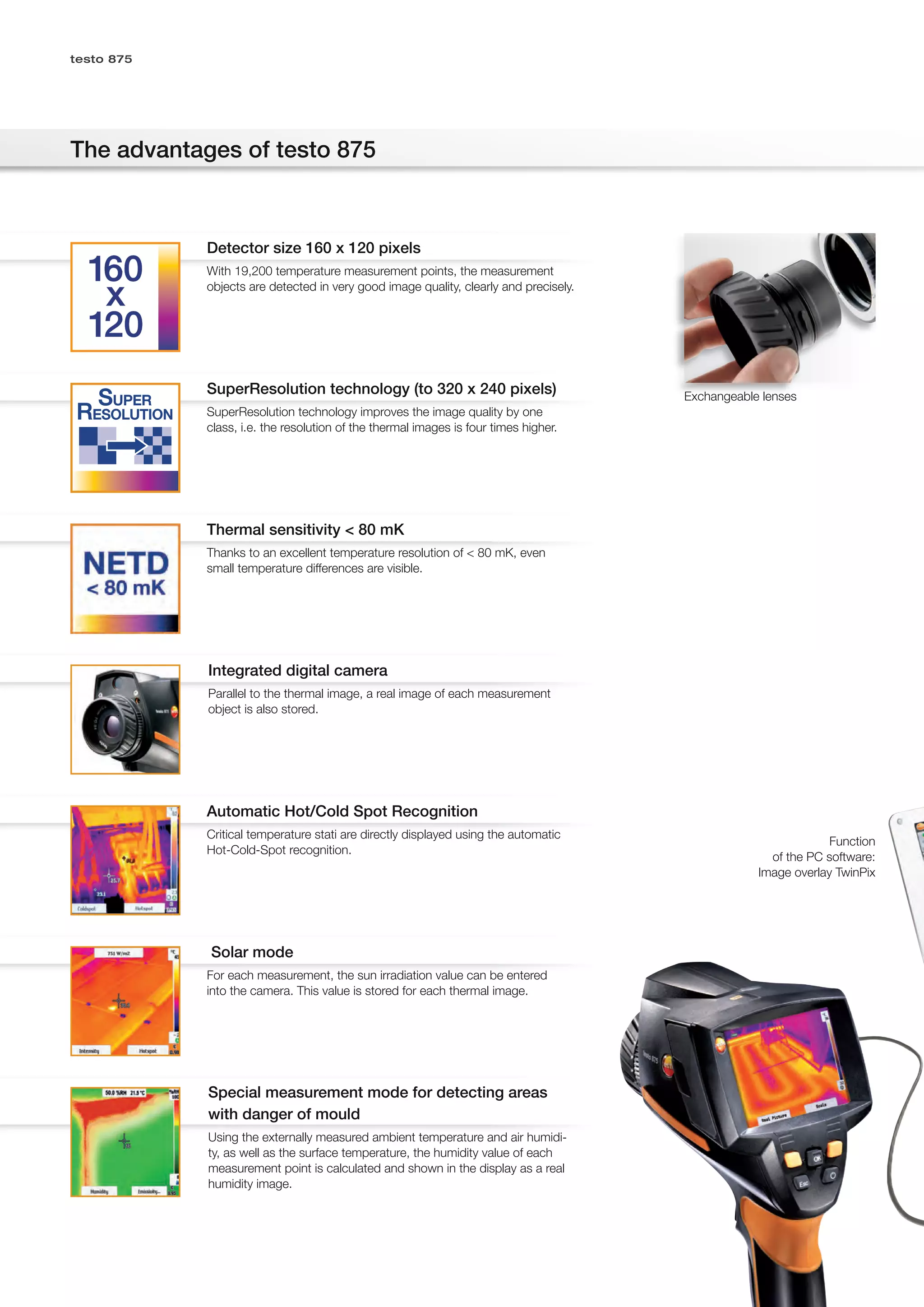 Testo 875 datasheet | PDF