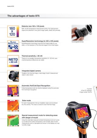 Testo 875 datasheet | PDF