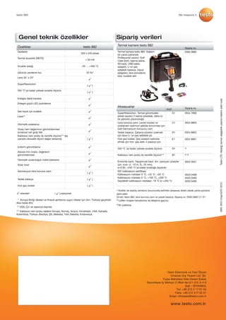 Testo 882 | PDF