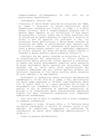 Le delibera della Regione | PDF