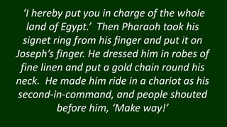 The Test of Advancement (Life in the Palace) - Genesis Genesis 41 | PDF