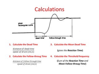 Test of human reaction capacity | PPT